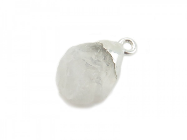 Sterling Silver Peridot Raw Crystal Charm