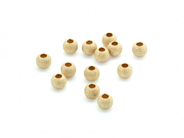 14K Gold Beads | 14K Solid Gold Beads | The Curious Gem