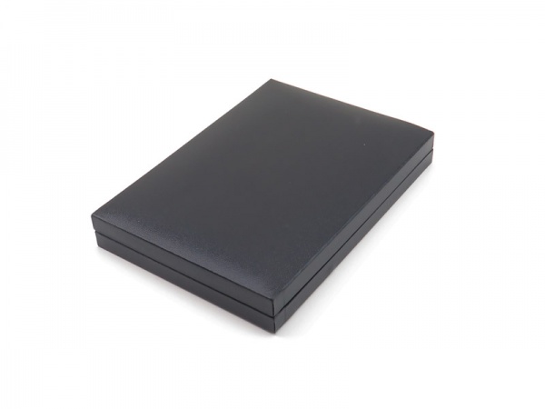 Leatherette Necklace Box ~ Black ~ 150mm x 105mm