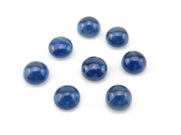 Blue Sapphire Round Cabochon ~ Various Sizes