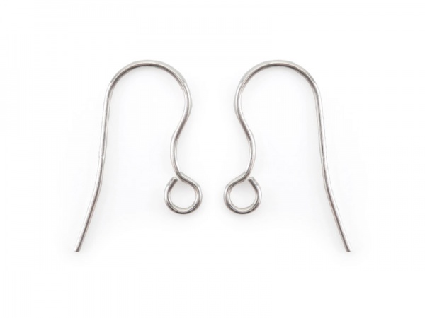 Sterling Silver Iris Ear Wire ~ PAIR
