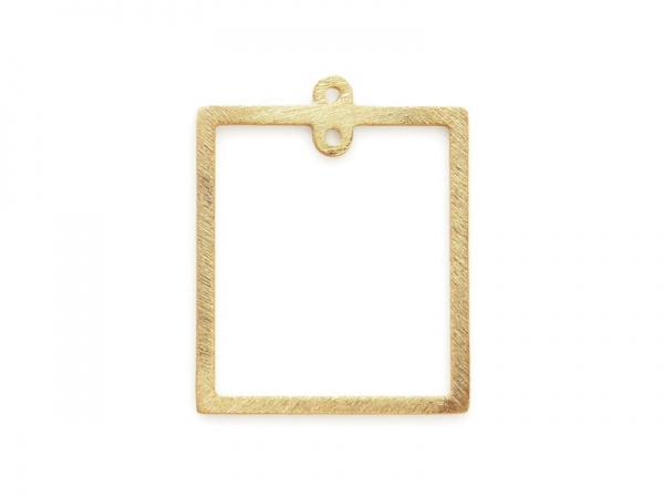 Gold Plated Silver Frame with Loop 18mm