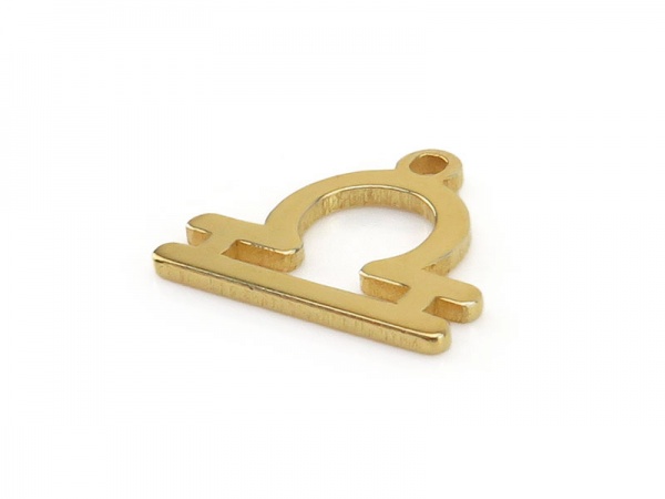 Gold Vermeil Zodiac Charm ~ Libra