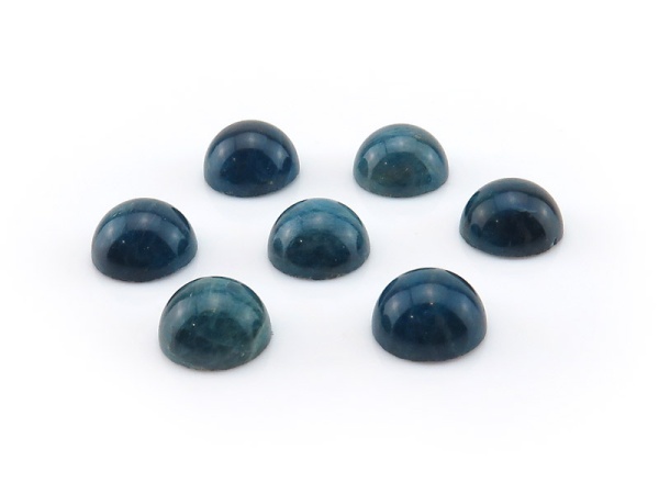 Blue Apatite Oval Cabochon 12mm x 10mm