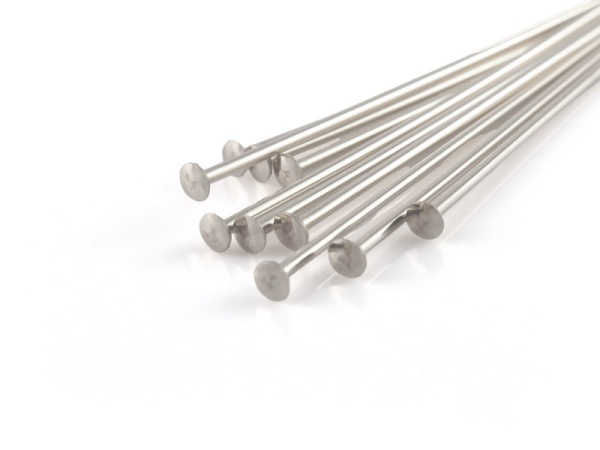 Sterling Silver Head Pins and Eye Pins | The Curious Gem