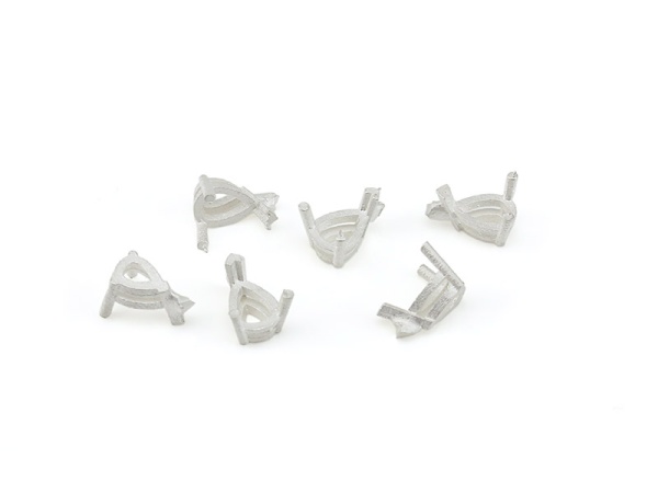 Sterling Silver Pear Prong Setting 7mm x 5mm