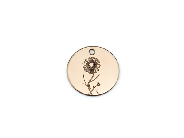 Birth Flower Tags