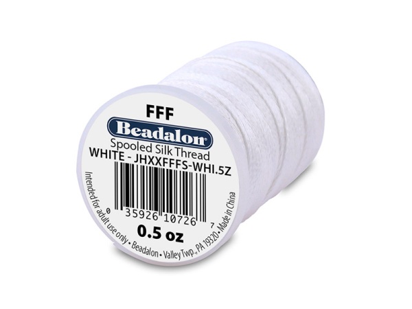 Beadalon Silk Beading Thread 0.017" (0.42mm) ~ Black ~ 84 metres