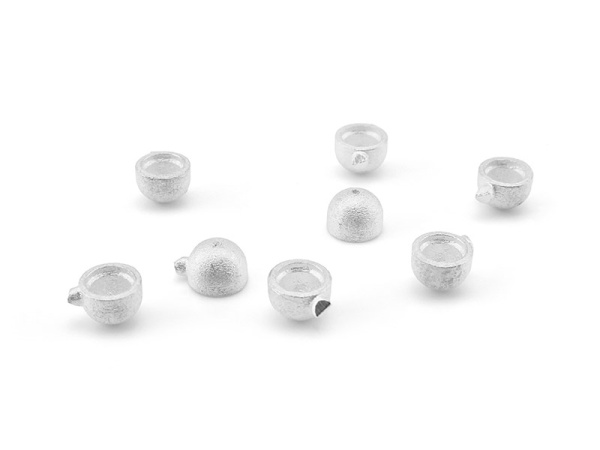 Sterling Silver Round Cup Setting 4mm