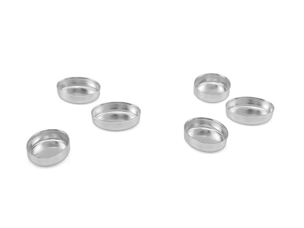 Fine Silver Oval Bezel Cup Setting 10mm x 8mm