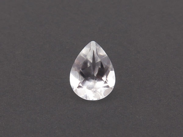 White Topaz Faceted Pear ~ Various Sizes