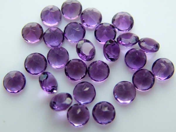 African Amethyst Smooth Round Ball ~ Half Drilled ~ Various Sizes ~ SINGLE