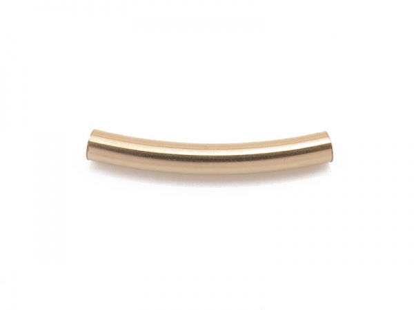 Gold Filled Curved Tube 35mm x 2mm