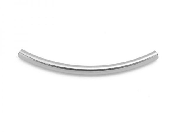 Sterling Silver Curved Square Tube 25mm x 1mm