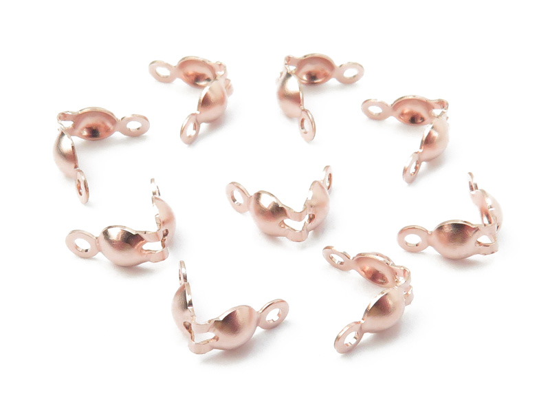 Rose Gold Filled Clamshell Bead Tip 3.5mm