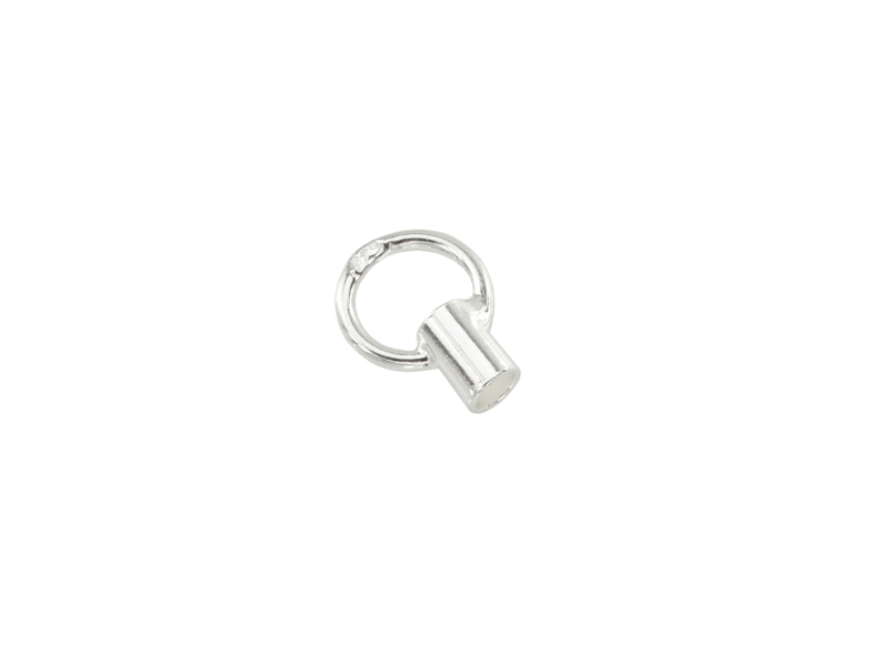 Sterling Silver Crimp End Cap 1.5mm ID