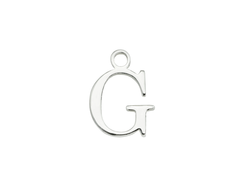 Sterling Silver Alphabet Charm ~ G
