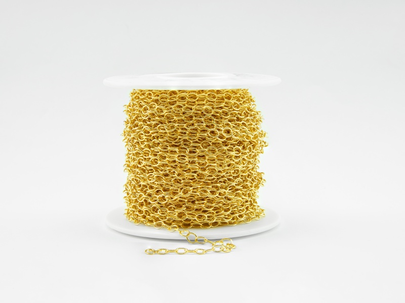 Gold Filled Cable Chain 5mm x 3.7mm ~ by the Foot