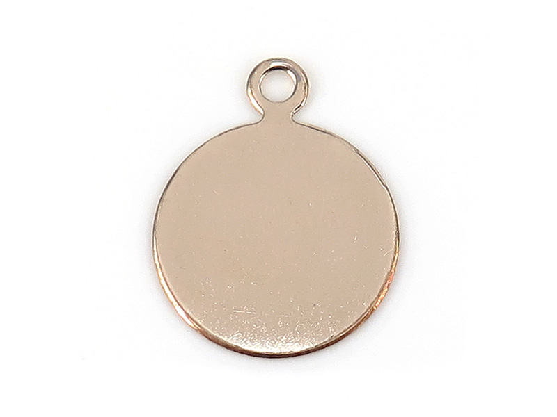 Gold Filled Round Tag 13mm ~ Optional Engraving