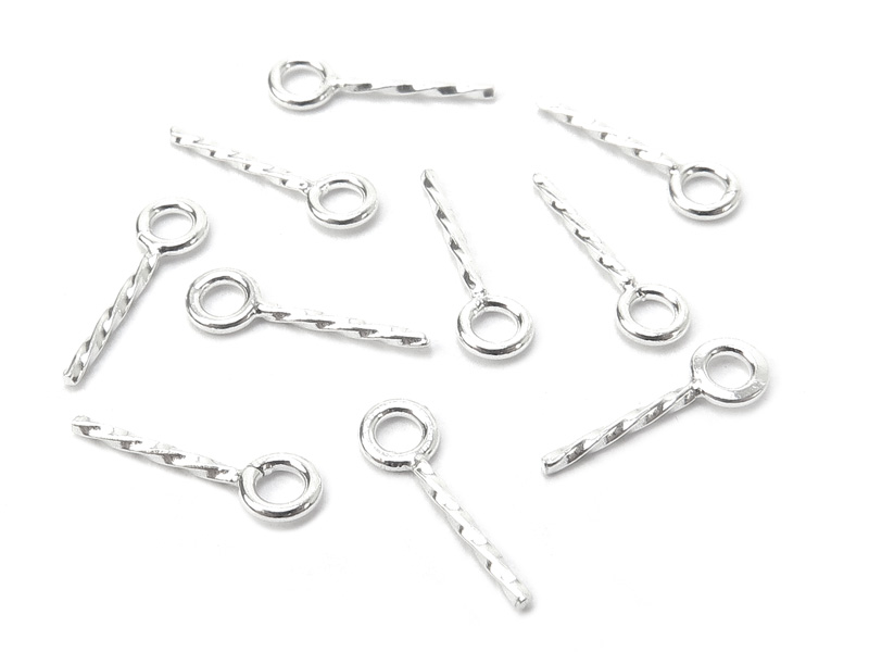 Sterling Silver Threaded Peg 9mm