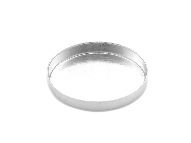 Sterling Silver Oval Bezel Cup Setting 16mm x 12mm