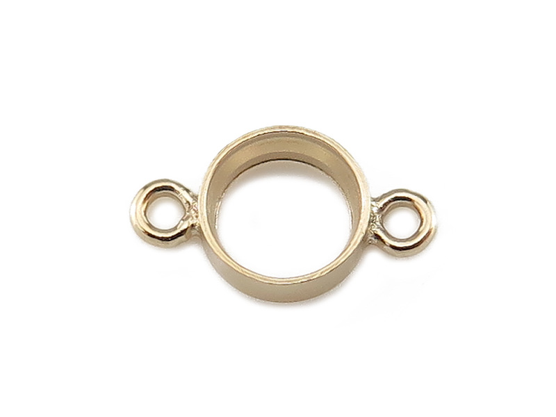 Gold Filled Bezel Connector 4mm