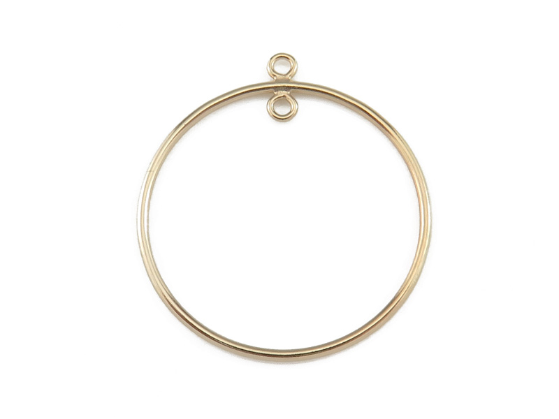 Gold Filled 1 Loop Round Drop 25mm