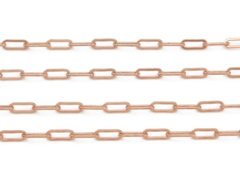 Rose Gold Filled Drawn Cable Chain 6.5mm ~ by the Foot