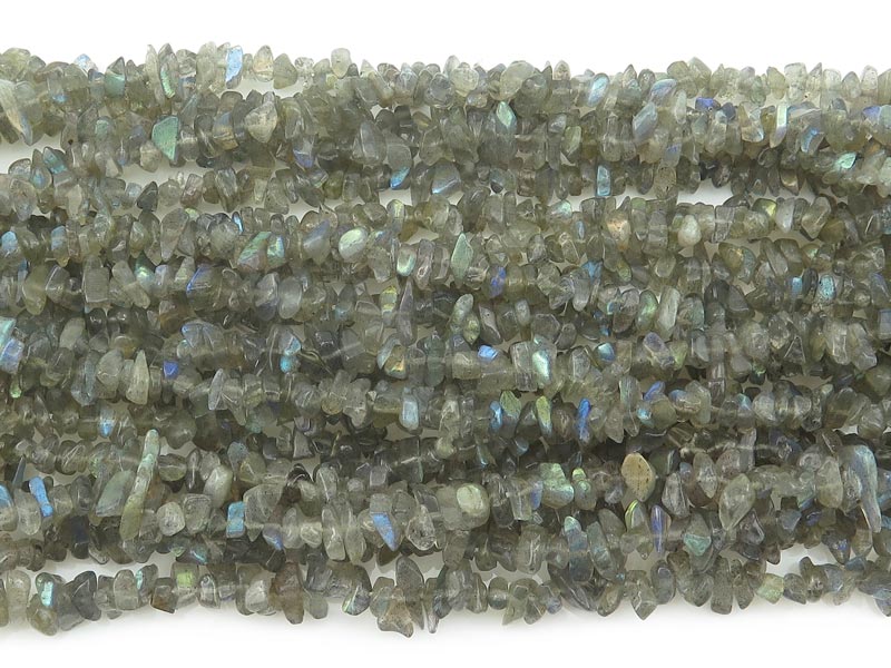Labradorite Chip Beads ~ 34" Strand