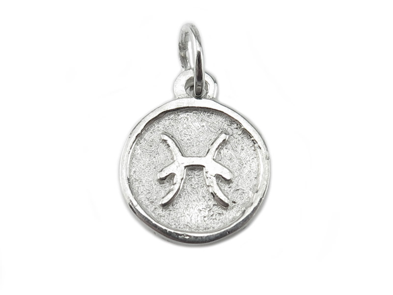 Sterling Silver Zodiac Charm ~ Pisces