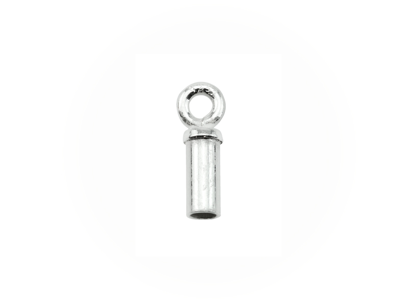 Sterling Silver Tube End Cap 1.5mm ID