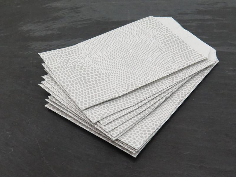 Paper Bag ~ Silver Lizard Skin ~ 12cm x 7cm