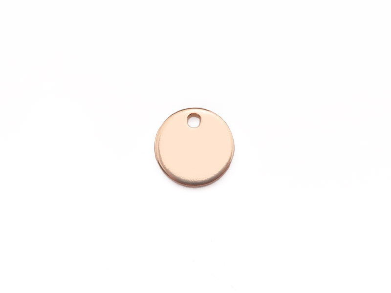 Gold Filled Round Tag 7mm (Thick) ~ Optional Engraving