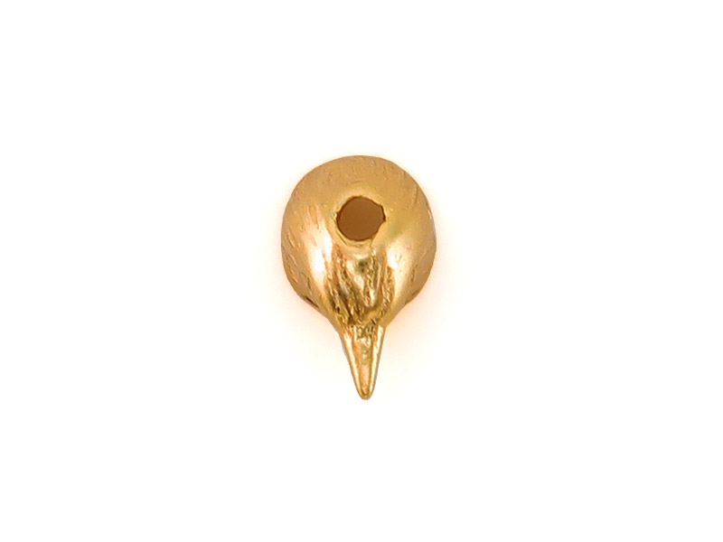 Gold Plated Silver Hummingbird Bead Cap 4mm