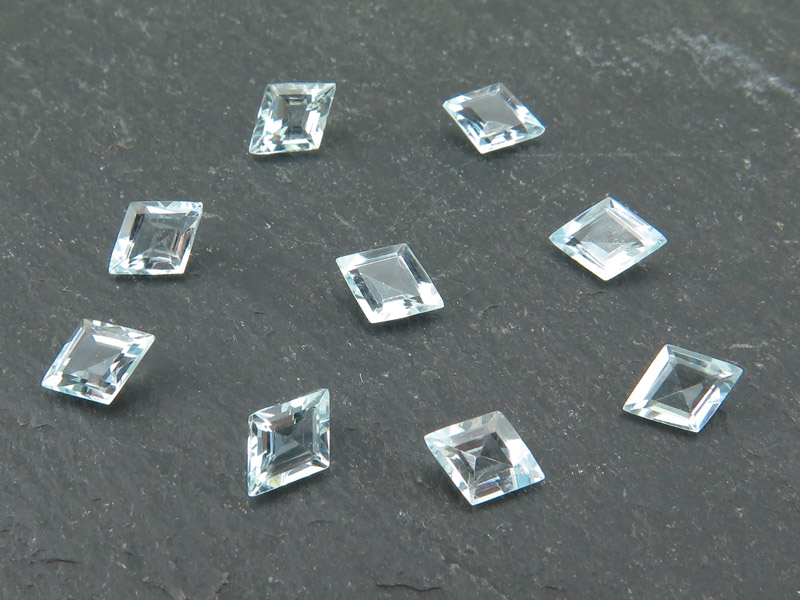 Aquamarine Lozenge Cut 7mm