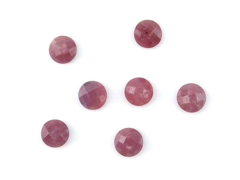 Ruby Rose Cut Round Cabochon 6mm