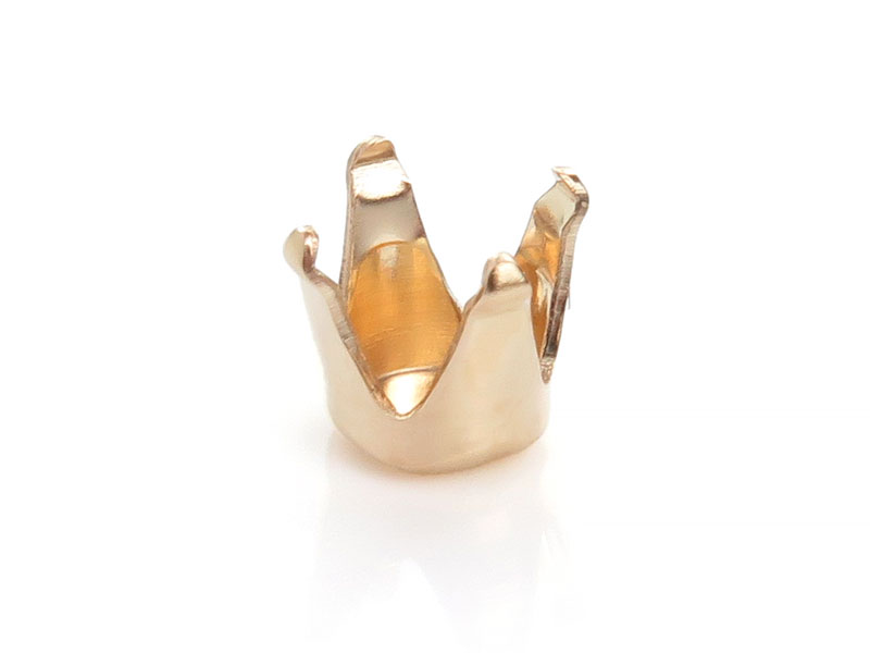 Gold Filled Round Prong Snap Setting 5mm