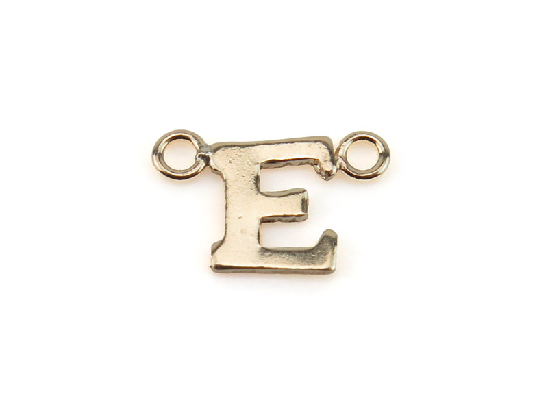 Gold Filled Alphabet Connector ~ E