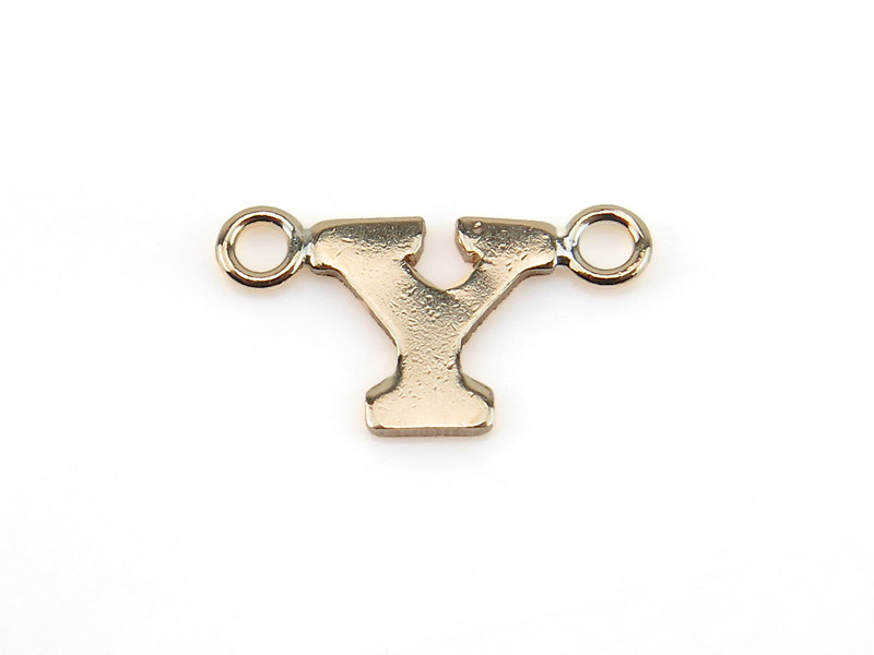 Gold Filled Alphabet Connector ~ Y