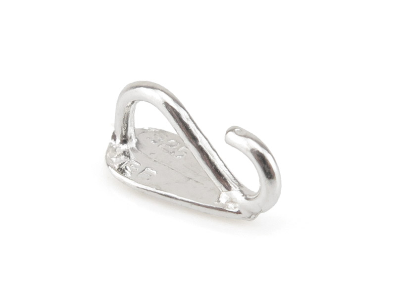 Sterling Silver Bail w/Open Loop 7.5mm