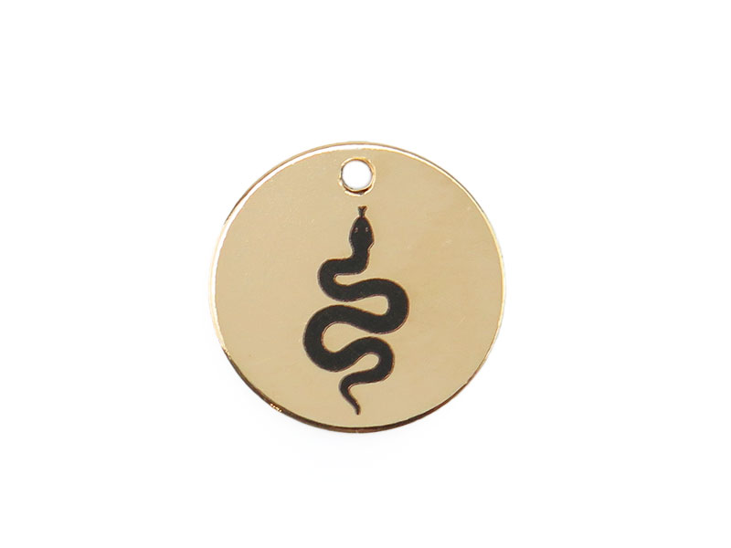 Gold Filled Snake Tag 11mm