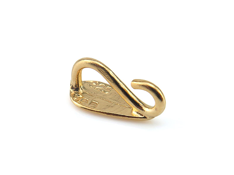 Gold Plated Silver Bail w/Open Loop 8.5mm