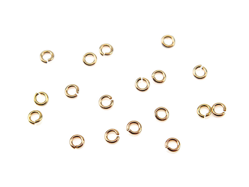 14K Gold Open Jump Ring 2mm ~ 26ga