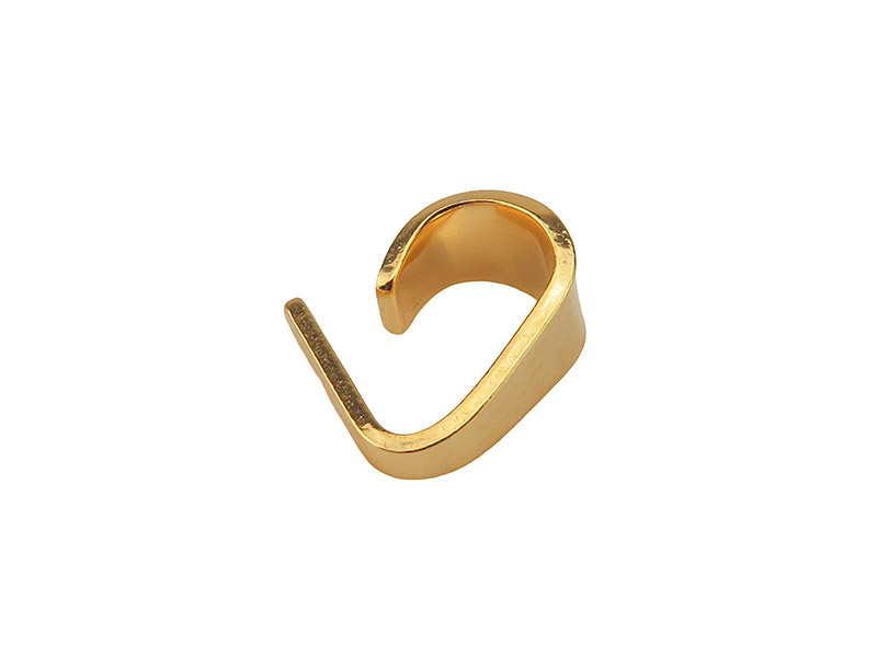 Gold Plated Silver Open Bail 8mm