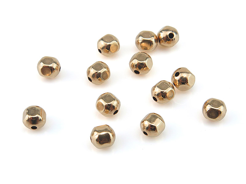Gold Filled Square (Rounded Corners) Bead 4mm