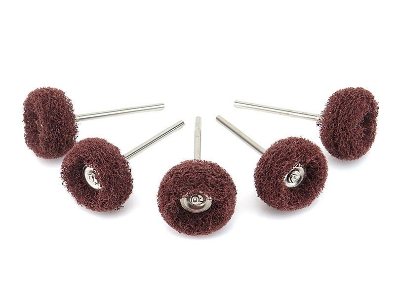 Abrasive Buffing Wheel ~ 22mm ~ Red-Brown
