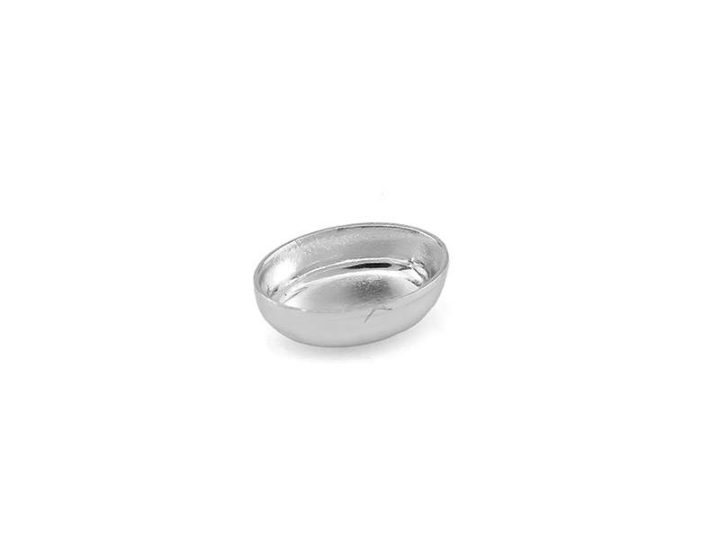 Fine Silver Oval Bezel Cup Setting 6mm x 4mm
