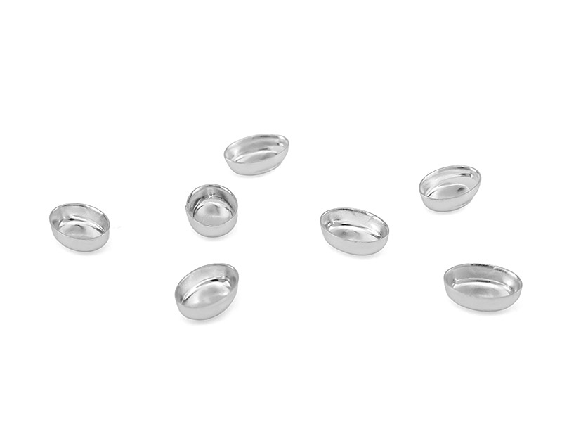 Fine Silver Oval Bezel Cup Setting 6mm x 4mm