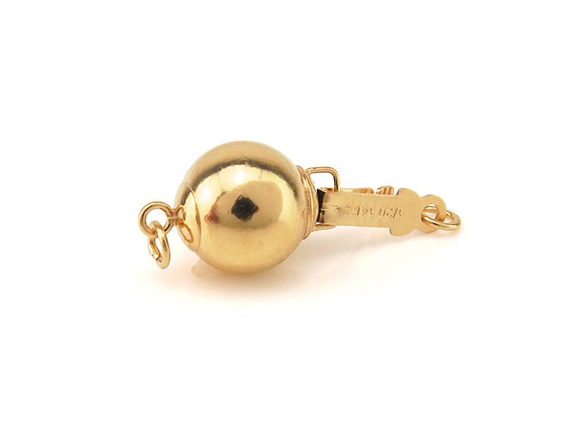 Gold Filled Plain Bead Clasp 8mm