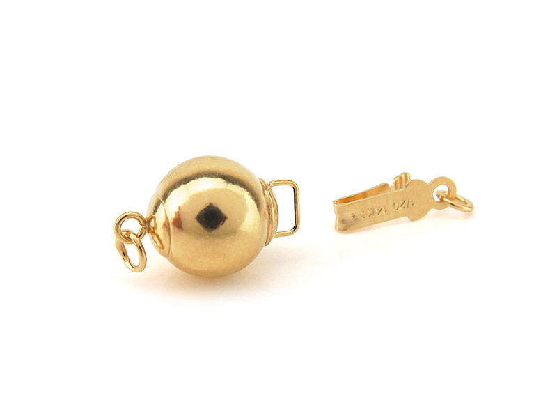 Gold Filled Plain Bead Clasp 8mm